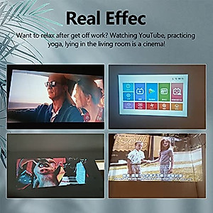 Limouyin YG300 Mini Video Projector,4 : 3 LED HDMI Full HD Outdoor Movie Projector,USB Portable Home Theater Video Projector for,Gift for Christmas,Kids Projector