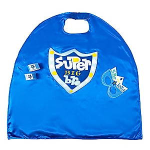 C.R. Gibson Blue 'Big Brother' Superhero Cape Children's Costume, 3pc, 22'' L
