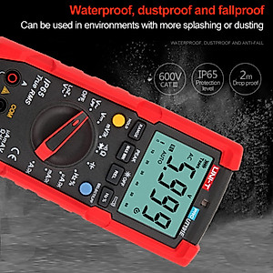 UNI-T UT191T Professional Multimeter IP65, 2m Drop Proof CE/GS/cTUVus Certified multimeter CAT III 600V