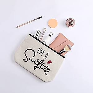 Music Lovers Gifts for Women, Friendship Gifts for Women Friends Sister, TS Fans Makeup Bag, Birthday Christmas Gifts for Her