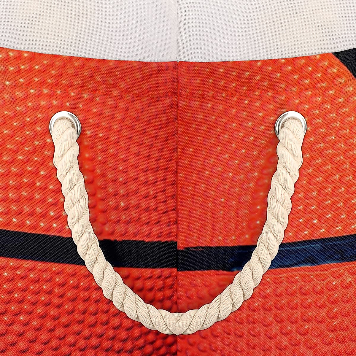 Sport Basketball Personalized Extra Large Baskets for Blanket Storage, Basketball Print Storage Basket Bins Living Room Baby Toy Nursery Laundry Basket Big Round Basket