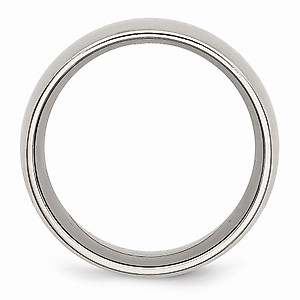 BillyTheTree Jewelry Stainless Steel 12mm Brushed Band Ring| Ring Size| 13