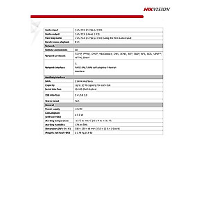 Hikvision DS-7208HQHI-K2 H.265 Pro+ 8CH Turbo HD DVR with 4CH IP (up to 12 IP Cameras), Supports up to 4MP HD-TVI/AHD (3MP only CH1 & CH2), 2MP HD-CVI, CVBS, 2 SATA for HDD (HDD not Included)