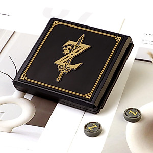 UFOPETIE Game Case Storage for Switch Game Cards Zleda Games Cube up to 12 Games,Foldable Nintendo Switch Game Card Case Cube Nintendo Switch Game Storage,for Zleda Switch Accessories-Letter Z