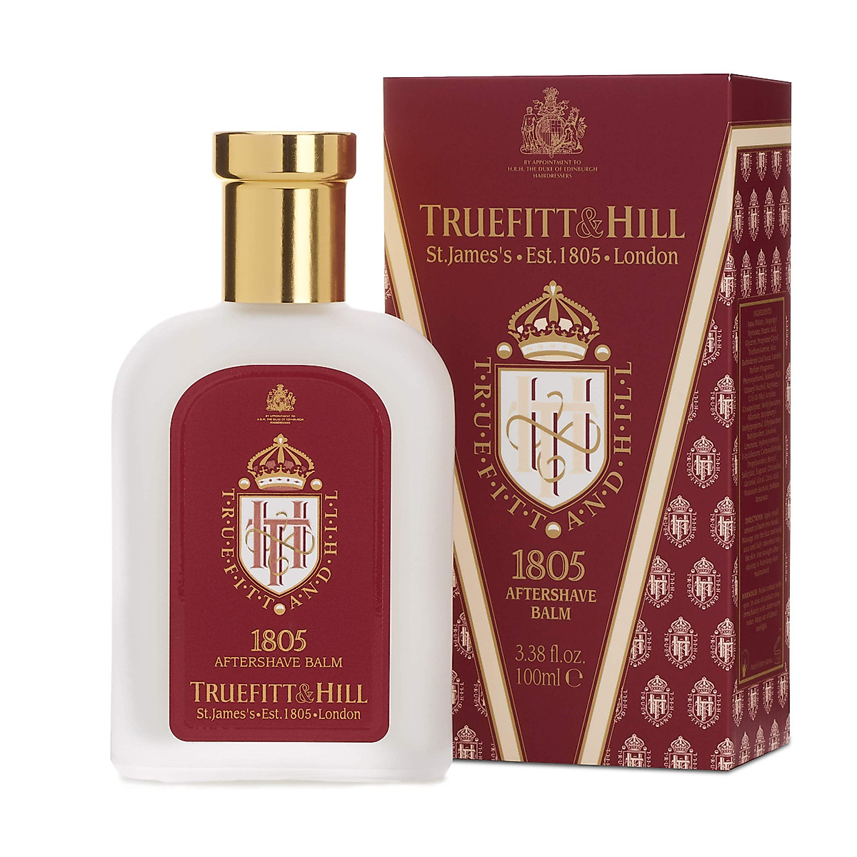 Truefitt & Hill 1805 Shaving Set: 1.98 Fl. Oz. Pre-Shave Oil + 3.38 Fl. Oz. 1805 Aftershave Balm + 1805 Shaving Cream Bowl