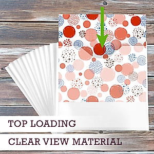 Samsill Scrapbook Paper Storage Organizer, 12 Count of Individual Top Loading Files with Customizable Tabs, Holds 12 x 12 Inch Scrapbook Paper, Vinyl Paper, Photos, Clear, PVC and Acid Free, 12 Pack