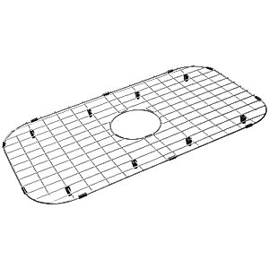 Serene Valley Sink Protector Grid 26-1/16" x 14-1/16", Centered Drain with Corner Radius 3-1/2", 304 Stainless Steel Material NLW2614C