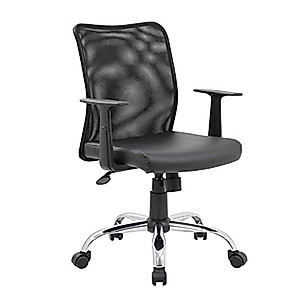 Boss Office Products Budget Task Chair with T-Arms, Black
