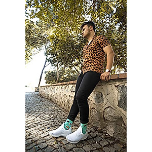 socks n socks-Men's Luxury Cotton Colorful Funky Sushi Time Socks