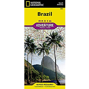 Brazil Map (National Geographic Adventure Map, 3401)