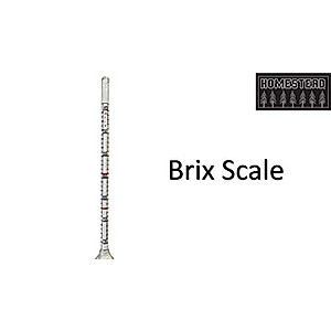 Maple Syrup Hydrometer - Measure Sugar and Moisture Content (Density) of Boiled Sap - Baume and Brix Scale - Calibrated to Create Pure Maple Syrup