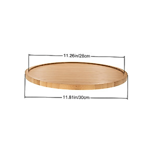 Mateda 12" Bamboo Lazy Susan Turntable for Pantry Cabinet or Table (12 inch)