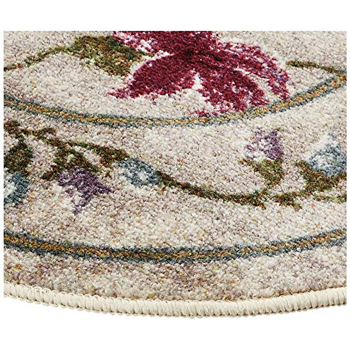 Brumlow Mills Butterfly Floral Area Rug for Kitchen, Dining, Living Room, Bedroom, Doorway Mat or Home Accent Carpet, 30" x 46", Opal