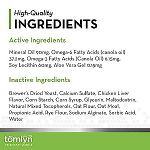 Tomlyn Laxatone Chicken-Flavor Hairball Remedy Chews for Cats and Kittens, 2-Pack