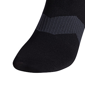 adidas Metro Soccer (1 Pair) Long Over The Calf Team Sports Socks, Black/Night Grey/White/6, Small