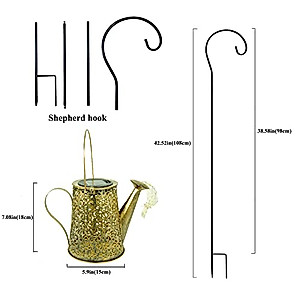 Anordsem Solar Outdoor Lights Garden Decorative-Waterproof Solar Watering Can with Lights and Solar Firework Lights for Yard Lawn Patio Pathway Courtyard Party Decorations Gardening Gifts