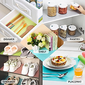 FinalNest 16Pcs Refrigerator Mats, Waterproof Non-Slip EVA Refrigerator Liner Pads Drawers Shelves Cabinets Storage Kitchen and Placemats-R-16-1