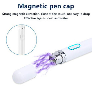 Active Stylus Pen for Touch Screens, Rechargeable Pencil Digital Stylus Pen Compatible with iPad and Most Tablet