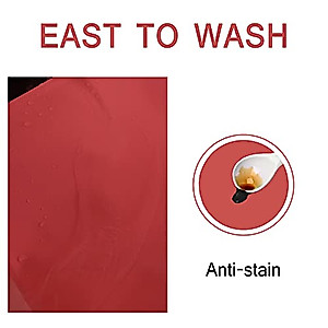 Dining Placemats for Babies Round, Baby Placemats for Kids Toddler Children Reusable Non-Slip Table Mats Baby Food Mats for Restaurant, 2 Pack, Yellow-Peach/Orangey