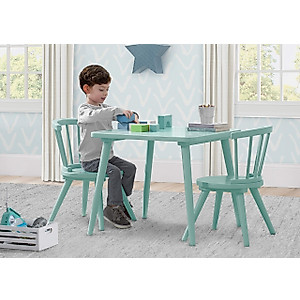 Delta Children Windsor 2 Chair, 3 Piece Set, Aqua