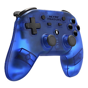 Retro Fighters Defender Next-Gen PS1 - PS2 - PS3 - PS Classic - Switch & PC Compatible Wireless Controller, Blue