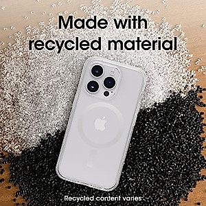 OtterBox iPhone 14 Pro (ONLY) Symmetry Series+ Case - CLEAR , ultra-sleek, snaps to MagSafe, raised edges protect camera & screen