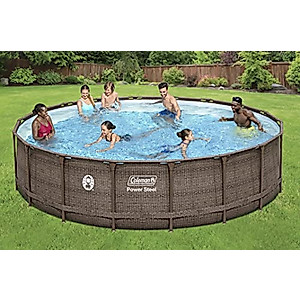 Coleman 18' x 48" Power Steel Frame Above-Ground Swimming Pool Set