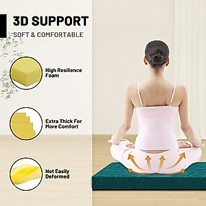 Lokex Bench Cushion,36x14 Inch Waterproof Durable Bench Cushions for Outdoor Furniture,Non-Slip Window Seat Cushions Indoor,Emerald Green