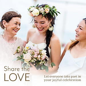 Your Perfect Day Wedding Guest Book - Elegant Guest Book Wedding Reception, Baby Shower Guest Book, Polaroid Guest Book for Wedding and Special Events, Wedding Guest Book Polaroid Pictures (White&Gold)