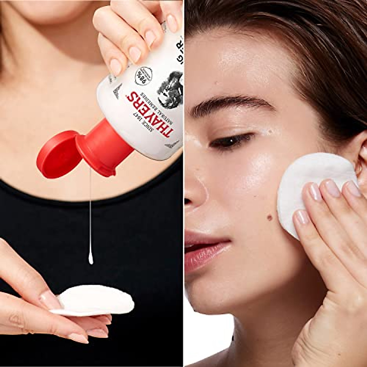 Thayers Milky Hydrating Face Toner with Snow Mushroom, Hyaluronic Acid and Elderflower, Dermatologist Recommended Gentle Alcohol Free Facial Skincare for Dry and Sensitive Skin, Paraben Free, 3 FL oz