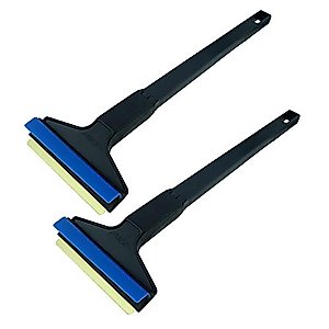 L & P Car Design L&P A055 2 Pack Ice Scraper 14,5 inch Brass Blade Icescraper Original Murska from Europe 100% Quality Winter Goods Automotive Black Blue