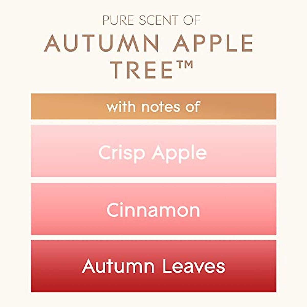 Glade Candle Jar, Large Candle Infused with Essential Oils, Air Freshener for Home Decor, Autumn Apple Tree, 16oz