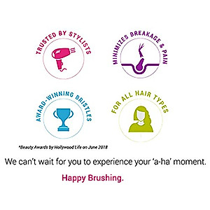 Wet Brush Speed Dry Hair Brush - Sea Shells - Vented Design and Ultra Soft HeatFlex Bristles Are Blow Dry Safe With Ergonomic Handle Manages Tangle and Uncontrollable Hair - Pain-Free