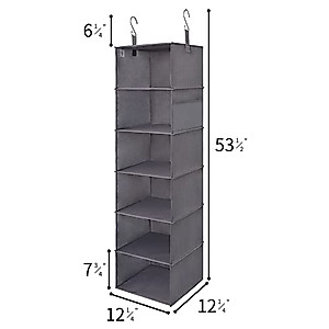 GRANNY SAYS Bundle of 1-Pack Shelf Organizer for Closet & 1-Pack Closet Hanging Storage Shelves