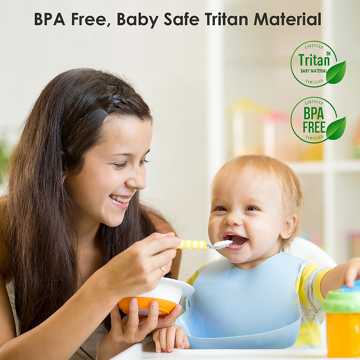 Gemdom Large 4.5 Cup Baby Food Maker, 4-1 Steamer and Blender Food Processor for Homemade Organic Puree Smoothie Mash, Sterilize and Warm Function, 6 Pack Reusable Food Pouches, Baby Essentials