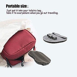 2 Pack Soft Silicone Shower Brush Body Wash Bath Exfoliating Skin Massage Scrubber, Dry Skin Brushing Glove Loofah, Fit for Sensitive and All Kinds of Skin(Gray+green)