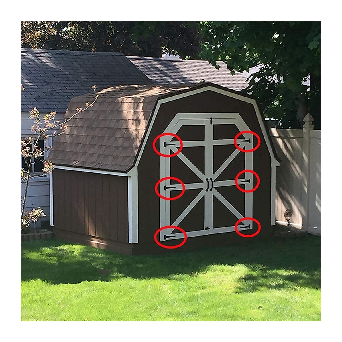 Heavy Duty Hinge,Long Strap T Hinge, 6 Pcs Hinges, T-Shaped Iron Light Hinges Old Style Wooden Box Wooden Fence Shed Barn Door Black Hinges Home Furnishing