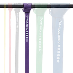 Philosophy Gym Pull Up Assist Band - 1-1/4" (100-120 lbs), Purple - Resistance Power Loop Exercise Band