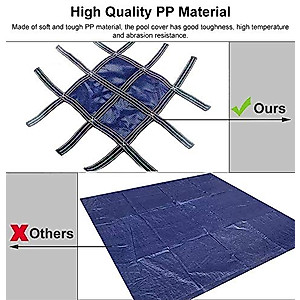 LXLA Swimming Pool Safety Cover, Winter Pool Cover for Inground Pools, Easy Clean with Rainwater Permeability, for Garden/Hotel/Engineering (Size : 3m x 10m (10ft x 33ft))