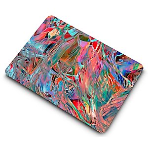 Hard Case Compatible with New MacBook Air 13 Inch Case 2020 2019 2018 Release Model A2337 M1 A2179 A1932 with Retina Display and Touch ID, Matt Plastic Hard Shell Case Cover - Colorful