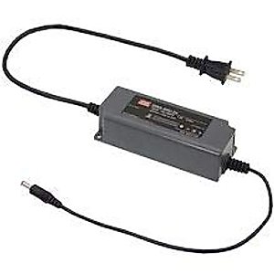 Mean Well OWA-60U-30 LED Power Supply 60W 15-30V 2A CV+CC, 1 Output Moistureproof, AC Plug: NEMA 1-15p Male, IP67, Enclosed Plastic, Input: 90~264VAC
