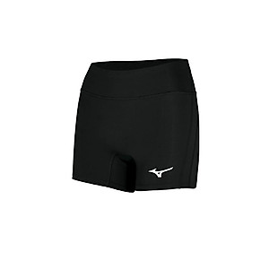 Mizuno Women's Elevated 4" Inseam Volleyball Short, Black, X-Small