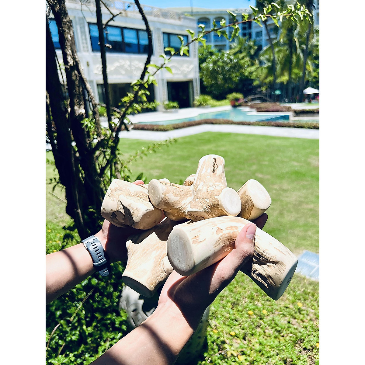 VINPETWORLD Dog Chew Toy - Boost Your Dog's Chewing Joy with This Safe, Natural Stick from Real Coffee Wood, Perfect for Your Joyful Four-Legged Friend - Size Medium (Pack of 2)