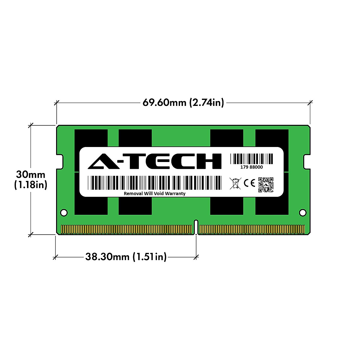 A-Tech 16GB (2x8GB) RAM for Dell Latitude 14 3420 | DDR4 3200MHz PC4-25600 Non ECC SO-DIMM 1.2V - Laptop & Notebook Memory Upgrade Kit