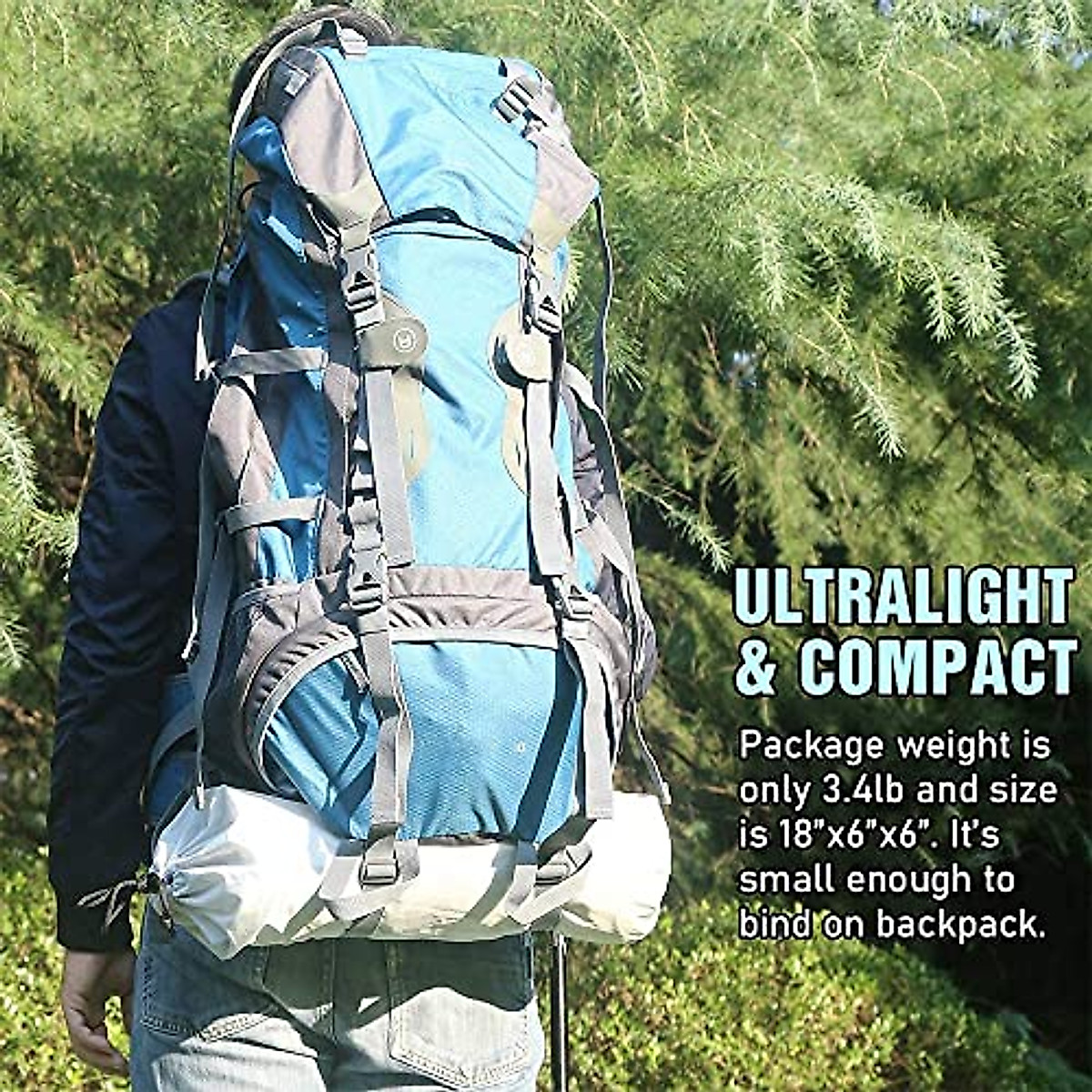 Preself 2 Person Lightweight Tipi Hot Tent Model T1 Size Medium Teepee Tents for Family Team Outdoor Backpacking Camping Hiking (Olive)