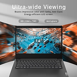 Lenovo Ideapad 3 14" HD Laptop, Intel Pentium Gold 6405U Processor, 20GB RAM, 512GB PCIe SSD, Intel UHD Graphics, Speakers, Webcam, WiFi, Bluetooth, Win 10 S, Black, 32GB Hotface USB Card