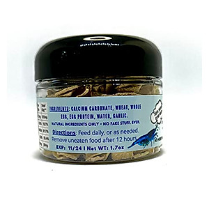 Calcium + Protein Tablets - Great for Picky Eaters - Snails, Shrimp, Bottom Dwelling Fish, Plecos, Crabs, and More!