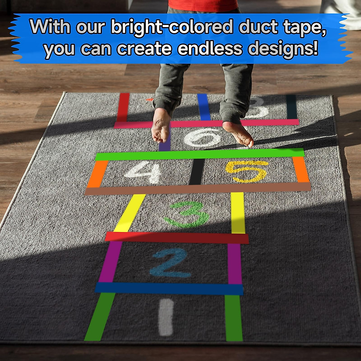 12PCS Rainbow Colored Duct Tape Bulk, 20 Yards x 1.88 Inch Duct Tape Heavy Duty Waterproof, No Residue, Bright Duct Tape Colors and Patterns for Packaging, Arts Crafts, Color-Coding, and DIY Projects