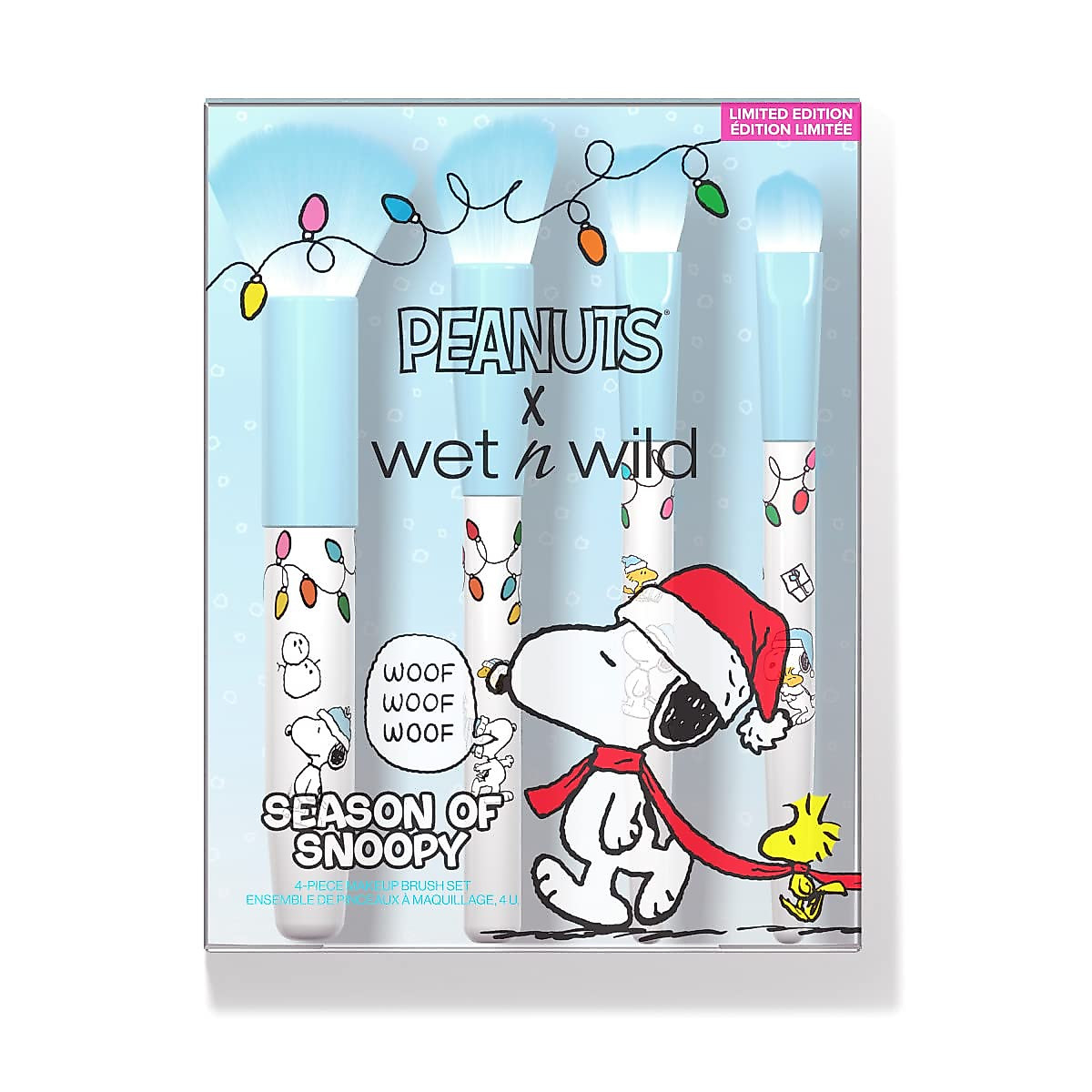 wet n wild Peanut Collection Season of Snoopy 4-Piece Makeup Brush Set