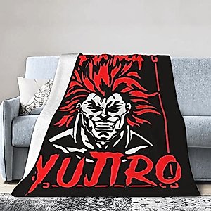 Anime Baki The Grappler Blanket Tapestry Sofa Office Bedroom Throw Blankets Super Soft Cozy Microfiber Blanket Bedding 40"X30"